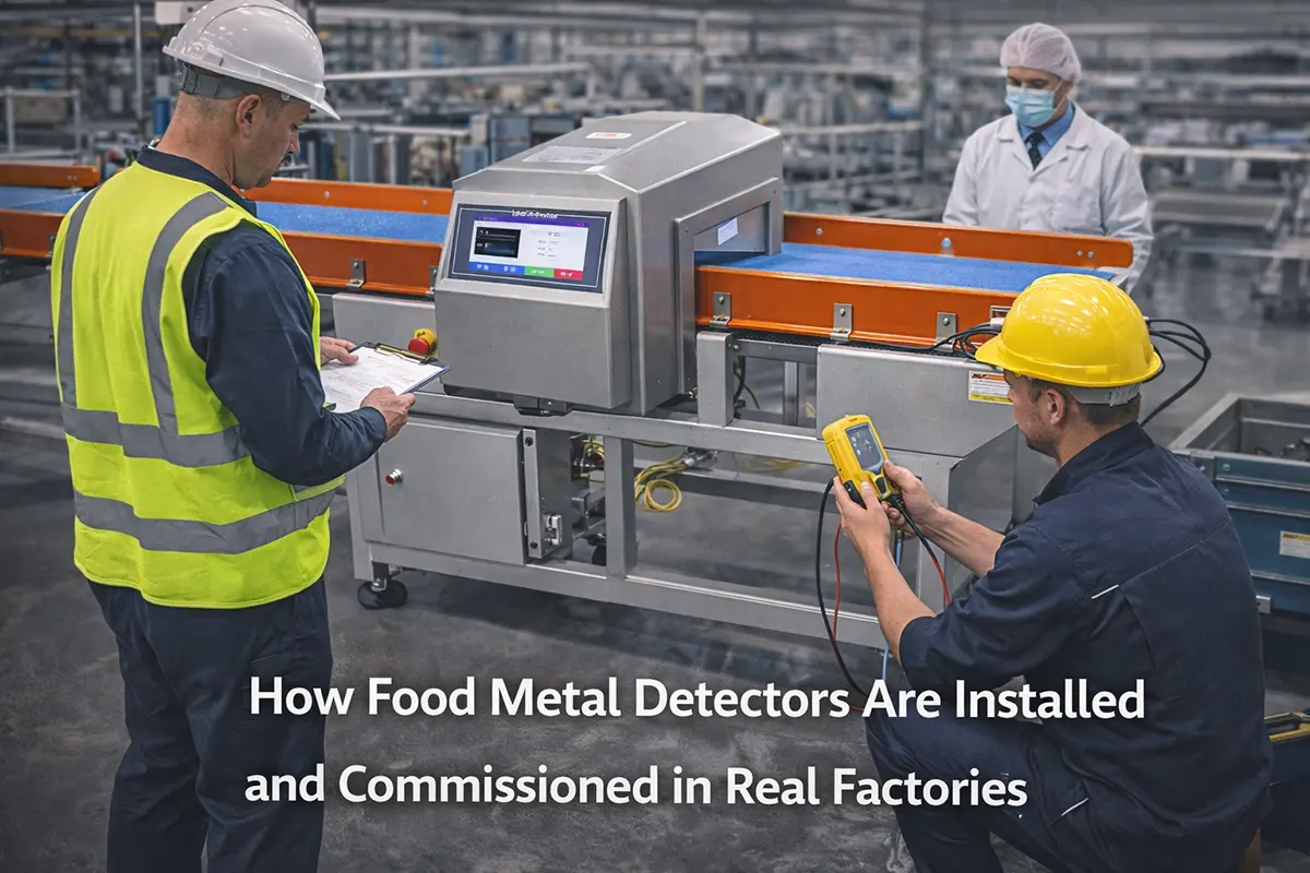 Food Metal Detector Installation in Real Factories